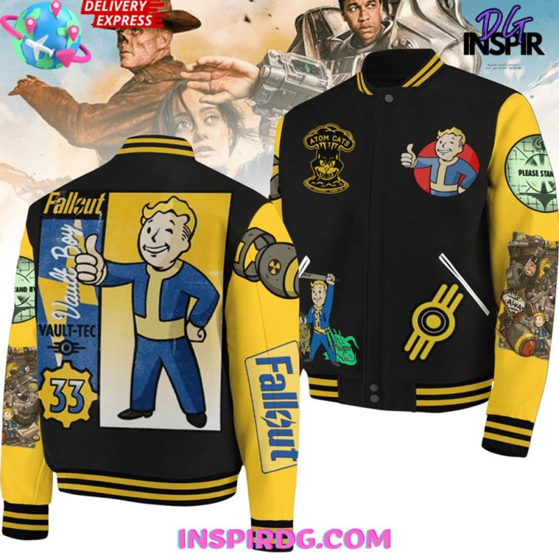 Fallout Atom Cats Vault Boys Baseball Jacket - Hot Sale 2025
