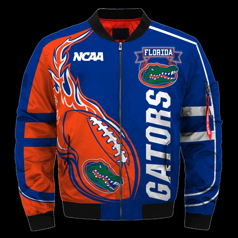 Florida Gators Bomber Jacket 3D Printed Fire Ball - Hot Sale 2026