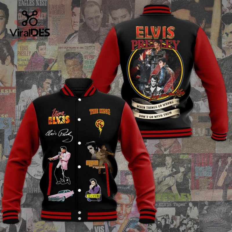 Elvis Presley On Stage Signatures Special Sport Jacket, Baseball Jacket ...